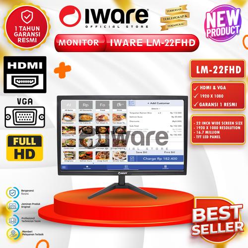 Promo Iware Led Monitor LM-22 Inch HDMI VGA Wide Cicil 0% 3x - Jakarta ...