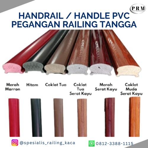 Jual Hand railing tangga pvc / Handle pvc / Pegangan railing tangga ...