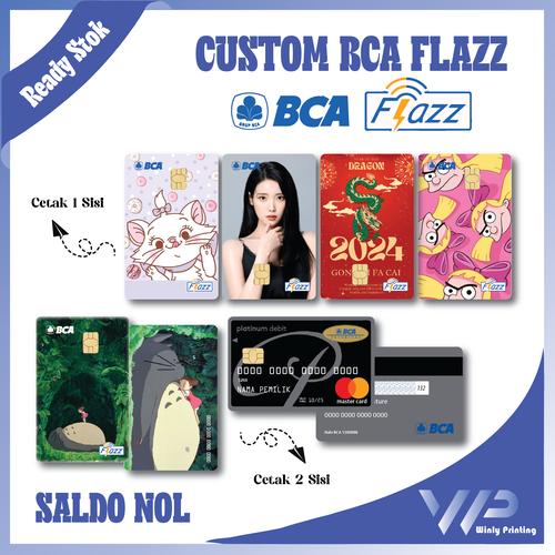 Jual KARTU FLAZZ BCA DESIGN CUSTOM ETOLL 1 SISI / 2 SISI - SALDO NOL ...
