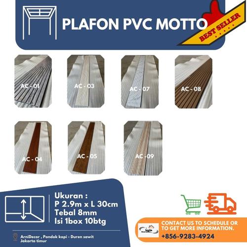 Jual Atap || Plafon PVC MOTTO Tebal 8 mm - Jakarta Timur - Layla ...