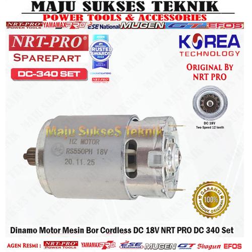 Jual Dinamo Motor 21V Bor Cordless NRT PRO 340 DC DC340 DC 340 - Kab ...