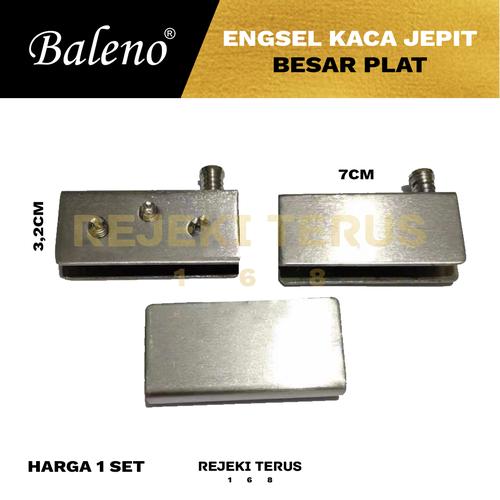 Jual Engsel Kaca Jepit BESAR + Plat Tebal Stainless Pivot Lemari Pintu ...