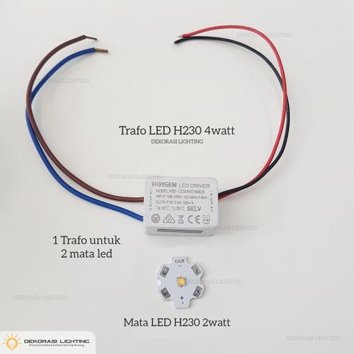 Jual Mata led cree 1w 2w dan Trafo driver untuk H230 H231 lampu dinding ...