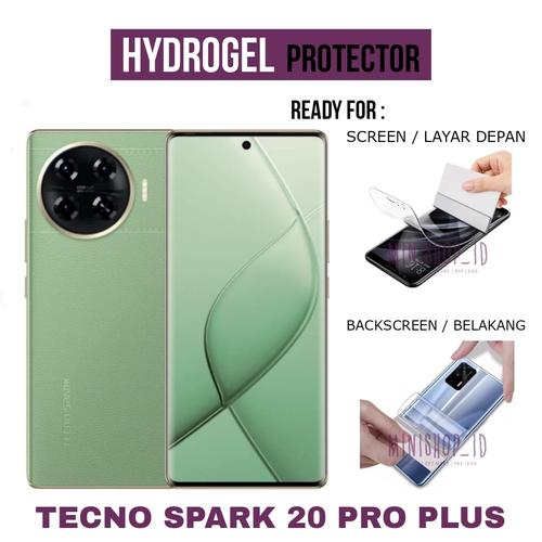 Jual TECNO SPARK 20 PRO PLUS ANTI GORES HYDROGEL FRONT BACK SCREEN LAYAR - BLUELIGHT, FRONT ...