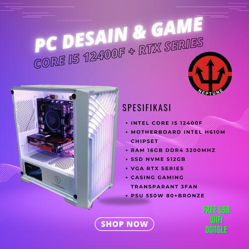 Jual KOMPUTER PC GAMING RAKITAN INTEL CORE I5 12400F 16GB SSD RTX GEN 12 - RTX 4060 8GB - Kota ...