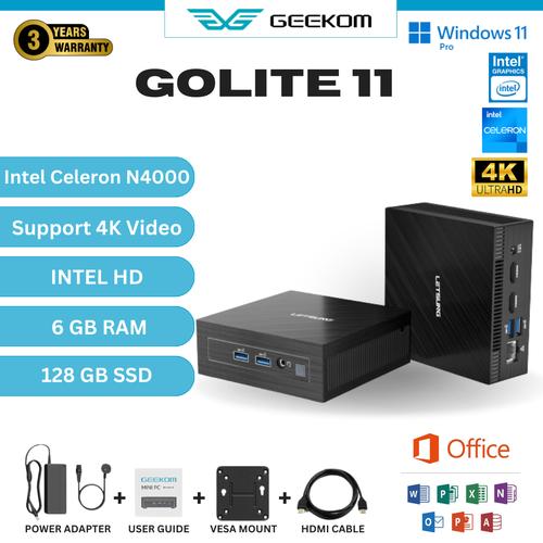 Jual Mini PC Intel Celeron N4020 Ram 6GB/128GB ssd Win 11Pro-Go Lite 11 ...