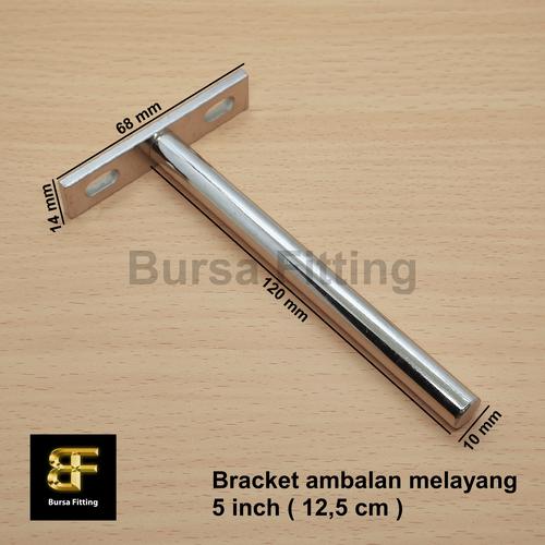 Jual Bracket ambalan melayang 5 inch (12,5 cm) / Floating shelf ...