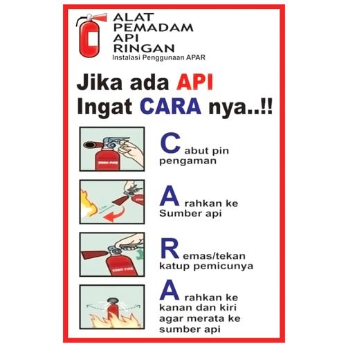 Promo Stiker Petunjuk Penggunaan APAR - Sticker Vinyl Ritrama UV Print ...