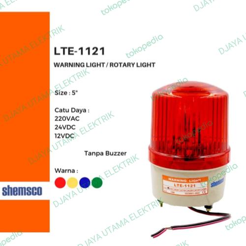 Jual Warning Light / Rotary Light LTE-1121 5" 220V / 24V / 12V - Merah ...