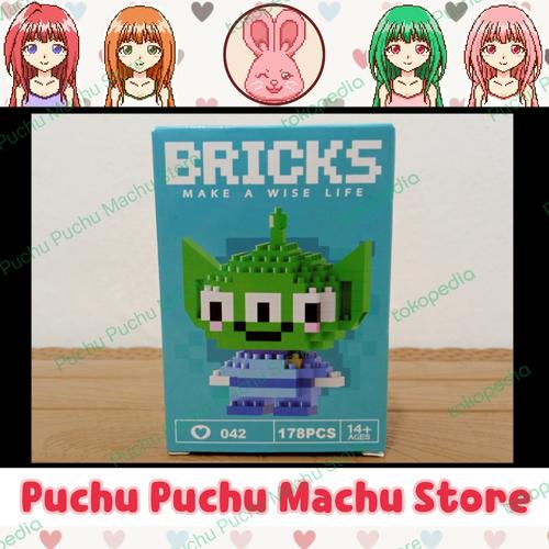 Jual Mainan BRICKS Building Block ALIENS Make A Wise Life Balok Edukasi ...