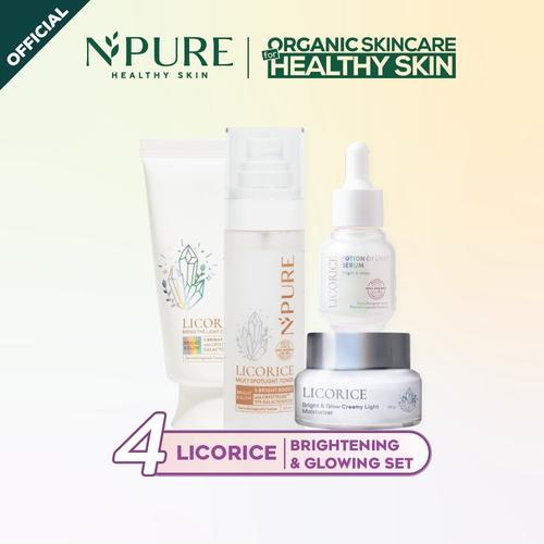 Promo NPURE Paket 4 PCS, Cleanser | Toner | Serum | Moisturizer ...