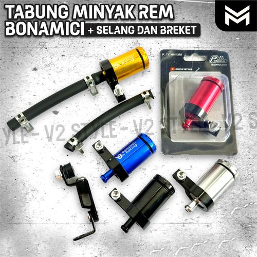 Jual Tabung minyak master rem Bonamici Alu Universal fullset PNP beat ...