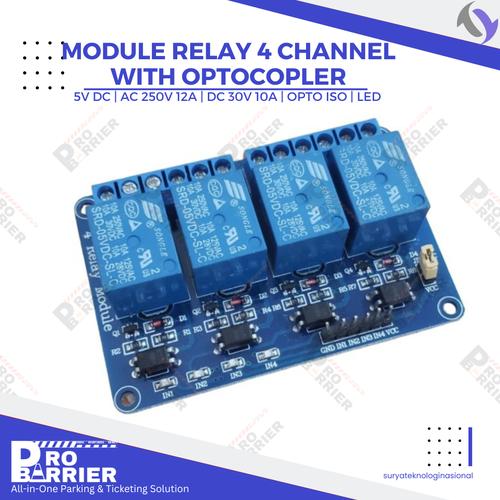 Jual Relay 4 Channel - Input 5 Volt DC Output up to 10A - Module ...