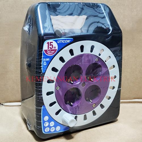 Jual UTICON KABEL ROLL 15M CR3815 / CABLE SAMBUNG GULUNG 15 METER ...