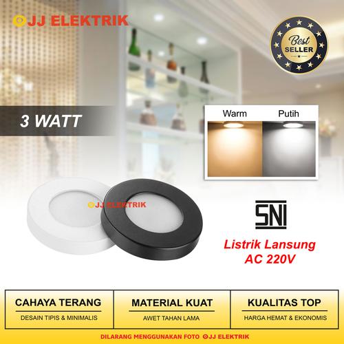 Jual Downlight 3W Lampu Rak Lemari 3Watt LED Kitchen Kabinet 3 Watt ...