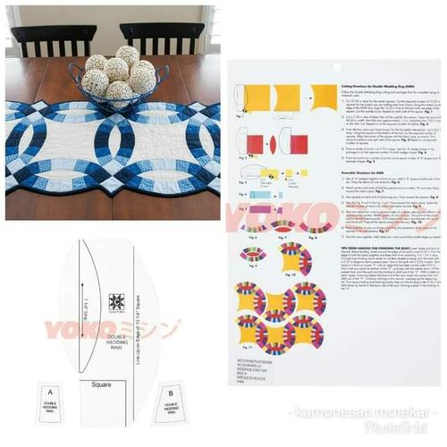 Jual Penggaris Patchwork Quilting Wedding Ring Template - Jakarta Timur ...
