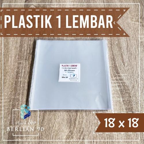 Jual Plastik Opp Lembaran 18x18 Cm Plastik Opp One Sheet Plastik Kue ...