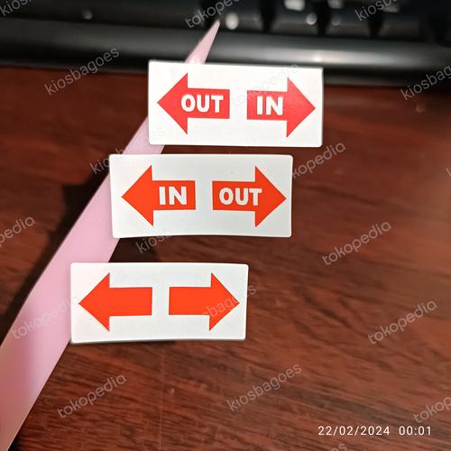 Jual Sticker Tanda Panah in Out Petunjuk Arah Pemasangan Kran Air ...