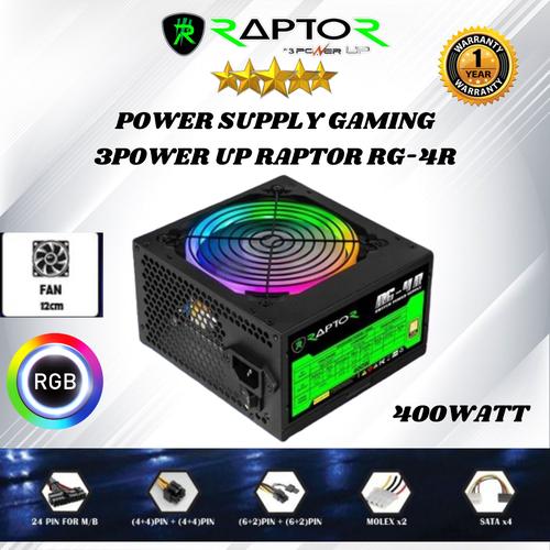 Promo POWER SUPPLAY GAMING LED RGB PSU RAPTOR RG-4R 400WATT - Jakarta ...