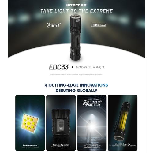 Jual Nitecore EDC33 Tactical EDC Flashlight Senter 4000 Lumens ...