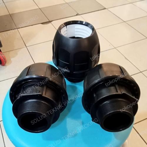 Jual Male Threaded Adaptor Hdpe Size 75mm x 2" Inch / MTA Pipa Hdpe ...