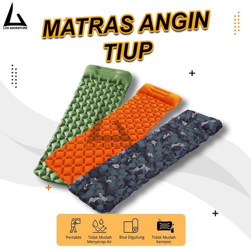 Jual Matras Angin Tiup/ Sleeping Pad/ Kasur Camping - Orange - Kab ...