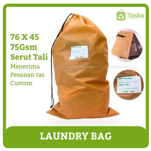 Jual Laundry Bag Serut Besar 76x45 / Tas Spunbond Laundry Jumbo 13kg ...