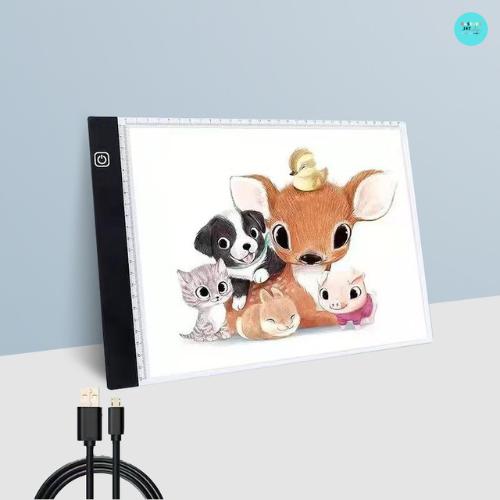 Jual Papan Gambar Drawing Tracing Board LED A4 Adjustable Light with ...
