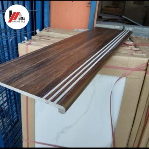 Jual granit tangga 30x80 custom ukuran motif kayu list plint stepnosing ...