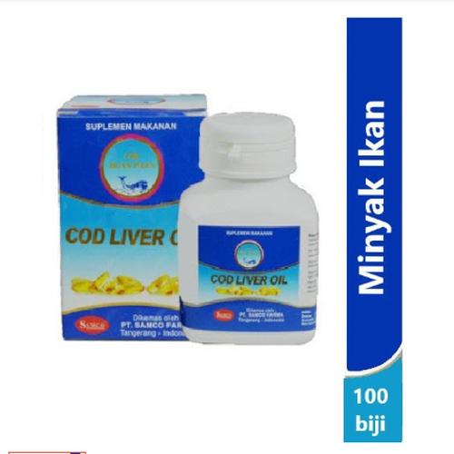 Jual Cod Liver Oil Minyak Ikan SAMCO VITAMIN A dan D / Cap Ikan Paus ...