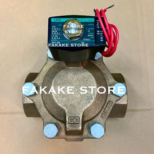 Jual SOLENOID VALVE 2 INCH CKD-AD21-50A 220VAC GENERAL PURPOSE VALVE NC ...