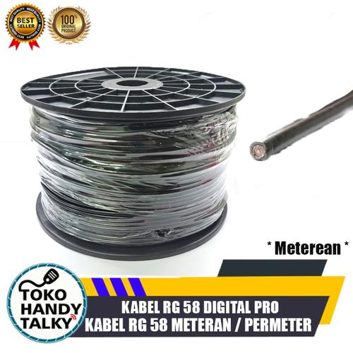 Jual Kabel RG 58 RG-58 Digital Pro Meteran Kabel RG58 50 Ohm Permeter ...