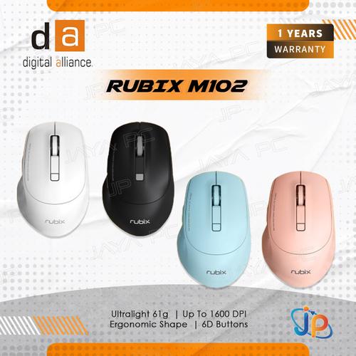 Jual Mouse Office Digital Alliance Rubix M102 - Mouse Wireless - Merah ...