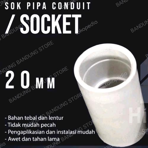 Jual BOSS LEGRAND SOCKET PIPA 20MM PUTIH SAMBUNGAN PIPA 20MM LEGRAND ...