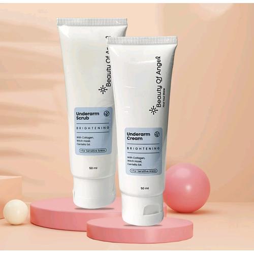 Jual Paket Cream + Scrub Beauty Of Angel Underarm Chamomile 50g - Kota ...