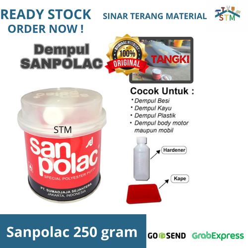 Jual Dempul Sanpolac 250 gram / 1 kg / Dempul Besi Sanpolac / Dempul ...