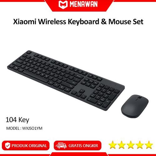 Jual Xiaomi Mi Wireless Keyboard & Mouse Set 104 Key Combo Mouse ...