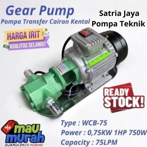 Jual Gear Pump WCB-75 Pompa Solar Oli Cairan Kental 75LPM 1Hp 220V - Jakarta Barat - Satria Jaya ...