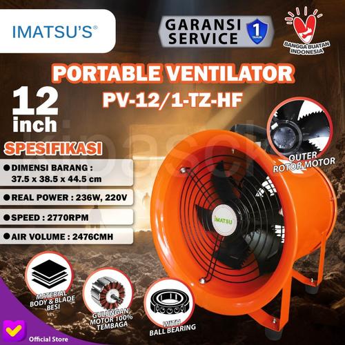 Jual Portable Blower 12 Inch 220V Heavy Duty Fan Blower Industri 12 ...