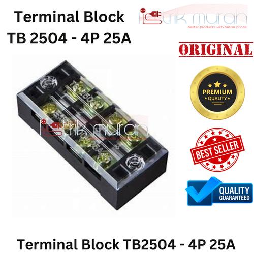 Jual Ewig Terminal Block TB2504 TB 2504 25A 25Ampere 4P 4Pin 4Pole ...