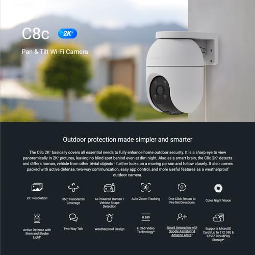 Jual EZVIZ C8C Outdoor IP Camera Pan & Tilt 360 CCTV Wifi 2M IPCAM AI ...