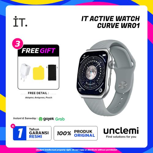 Jual IT Active Watch Curve WR01 Amoled 1.96" Sport Mode Garansi Resmi - Grey - Jakarta Barat ...