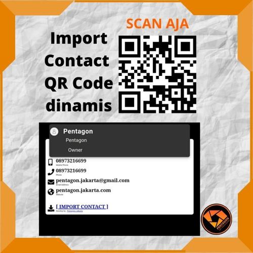 Jual Desain & Cetak Kartu Nama Digital (QR Code Dinamis) v.0 - Jakarta ...