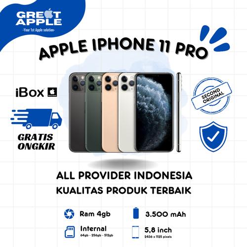 Jual IPHONE 11 PRO GARANSI RESMI IBOX-INTER, GREY SILVER GOLD- FULLSET - 64GB, FULL BEACUKAI ...