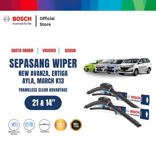 Promo Bosch Wiper Frameless New Avanza, March K13, Ayla,Ertiga BCA21 ...
