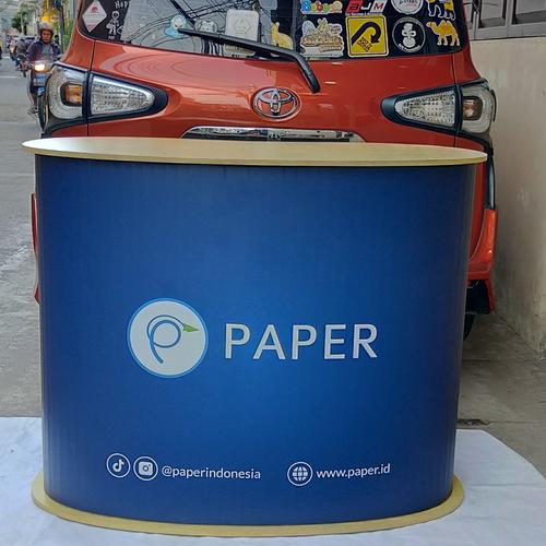 Jual Polycounter Jumbo | Boothportable | Meja Counter (Dengan Printing ...