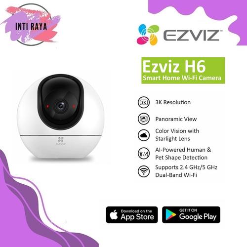 Jual EZVIZ H6 5MP 3K Smart Home Wifi IP Camera CCTV Type C - Jakarta Pusat - Inti-Raya | Tokopedia