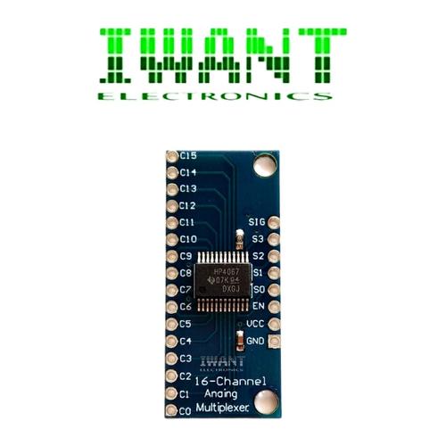 Jual 74HC4067 MODUL CD74HC4067 16 CHANNEL ANALOG DIGITAL MULTIPLEXER ...