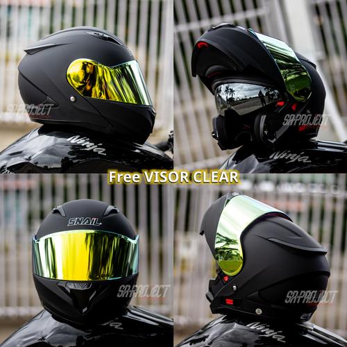 Jual Helm SNAIL M1 MODULAR Black matt - L - Kab. Bogor - SR-PROJECT ...