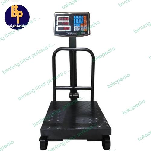 Jual timbangan duduk digital Panda kap150-750kg platfom bordes ada roda ...